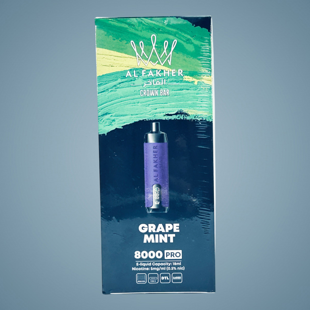 Al Fakher Crown Bar 8000 Pro For Superior Vaping